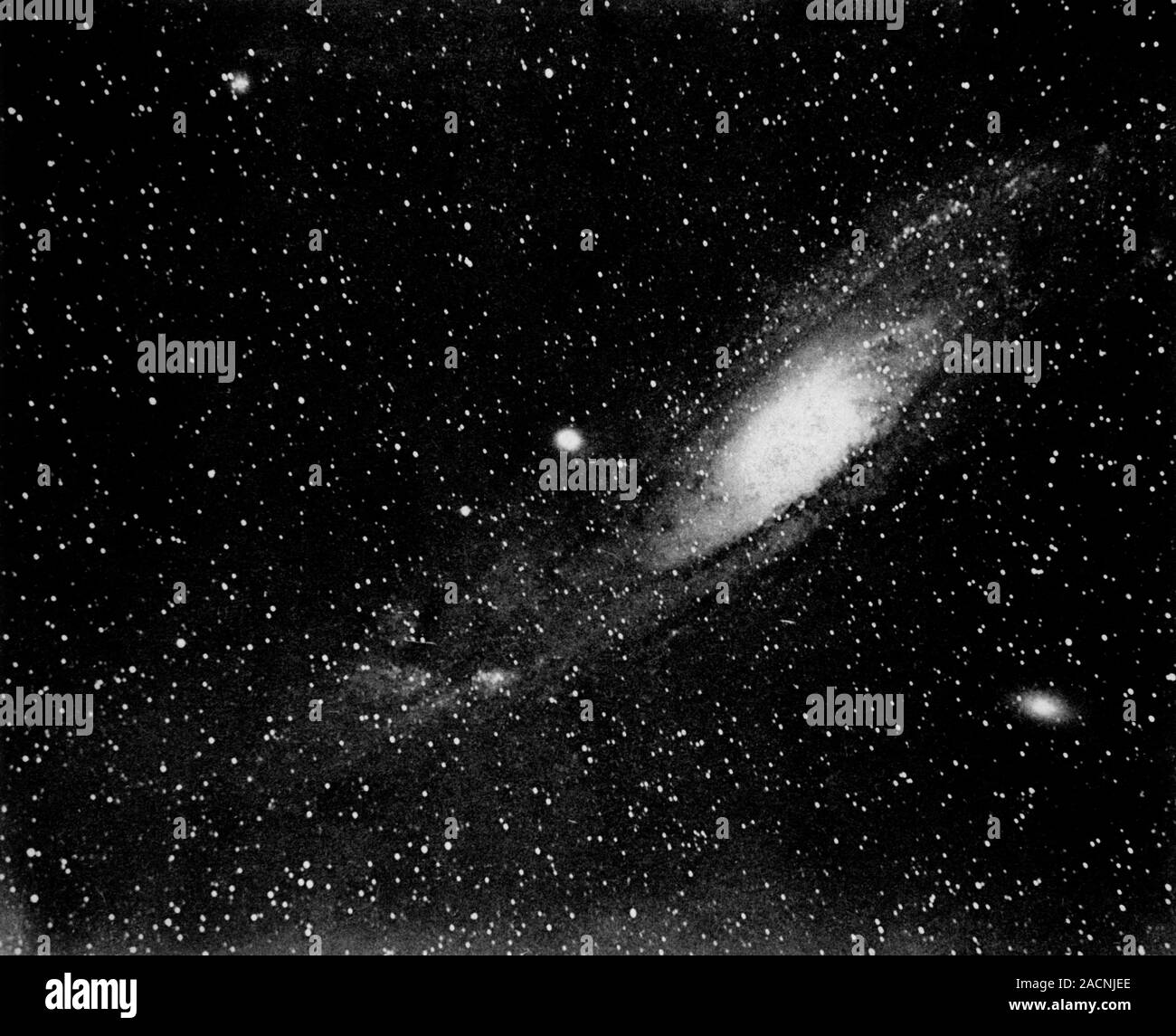 Andromeda Galaxy. 19th-century astronomical observation of the ...