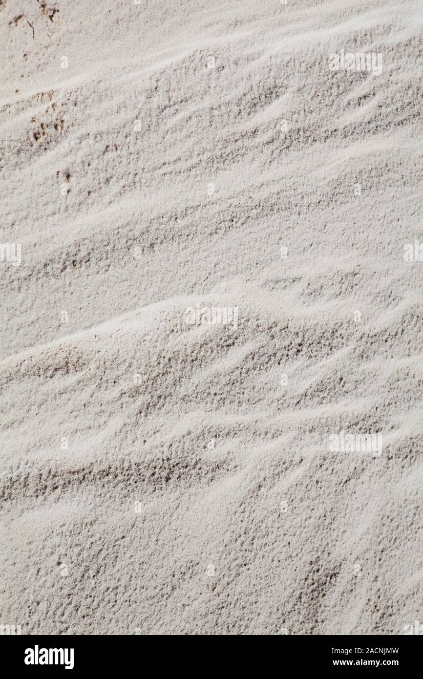 Cross stratification in sand dunes. Cross bedding is commonly formed in ...