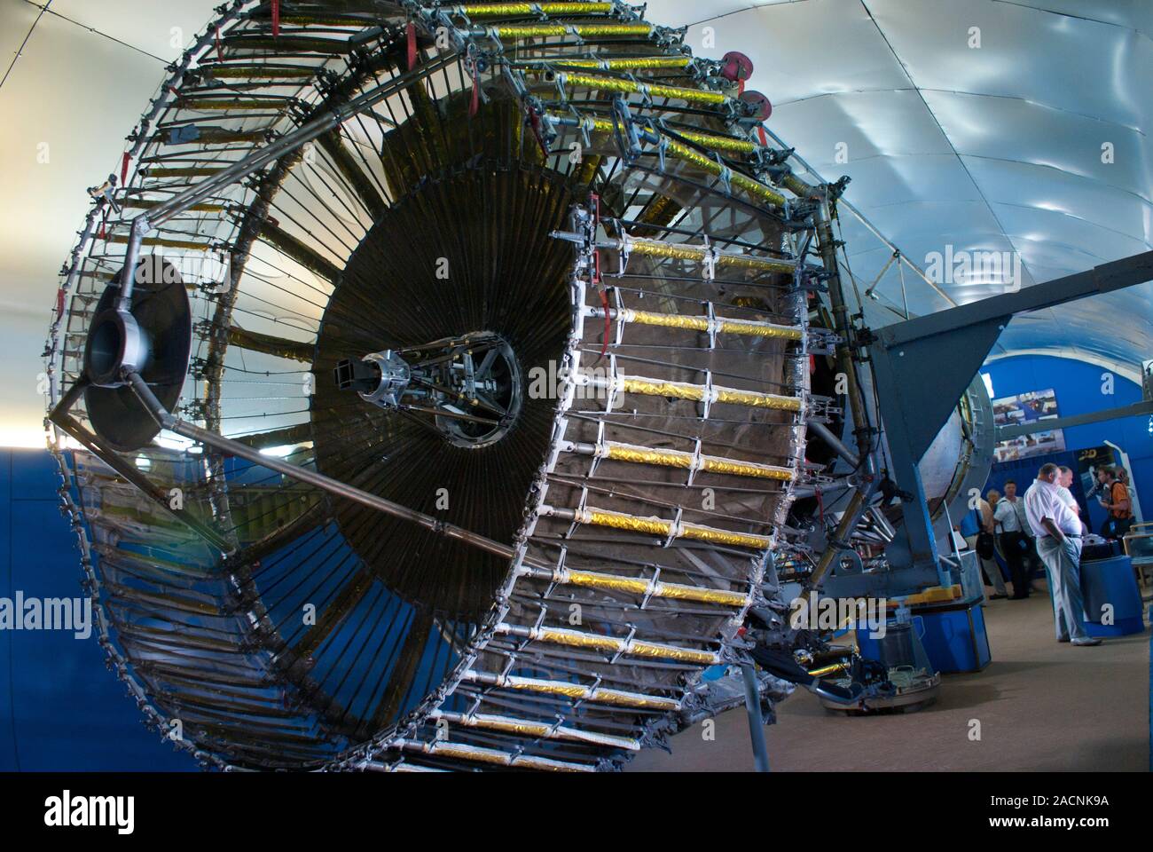Satellite antenna display at Baikonur space museum, Kazakhstan ...