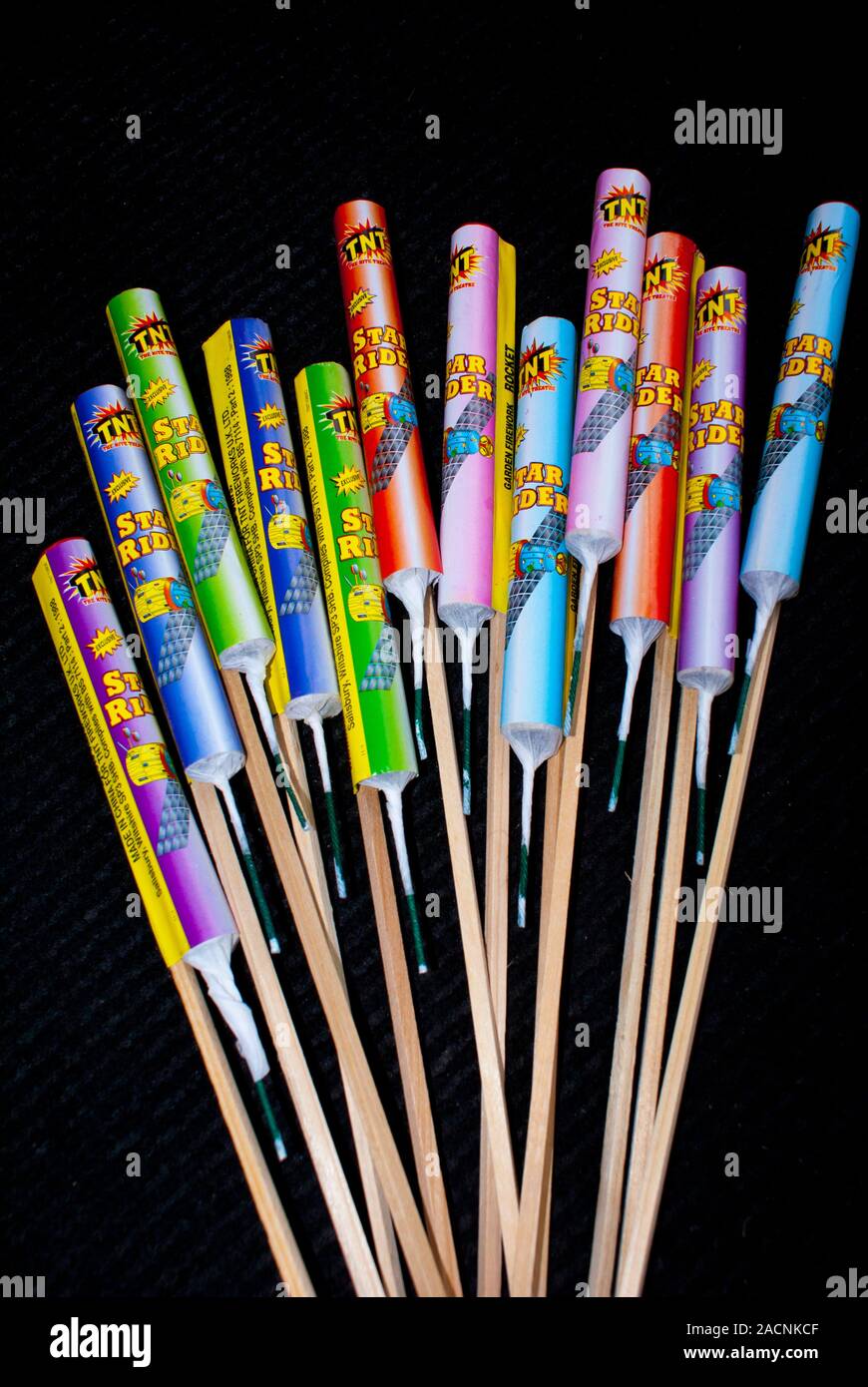 Domestic firework rockets Stock Photo - Alamy
