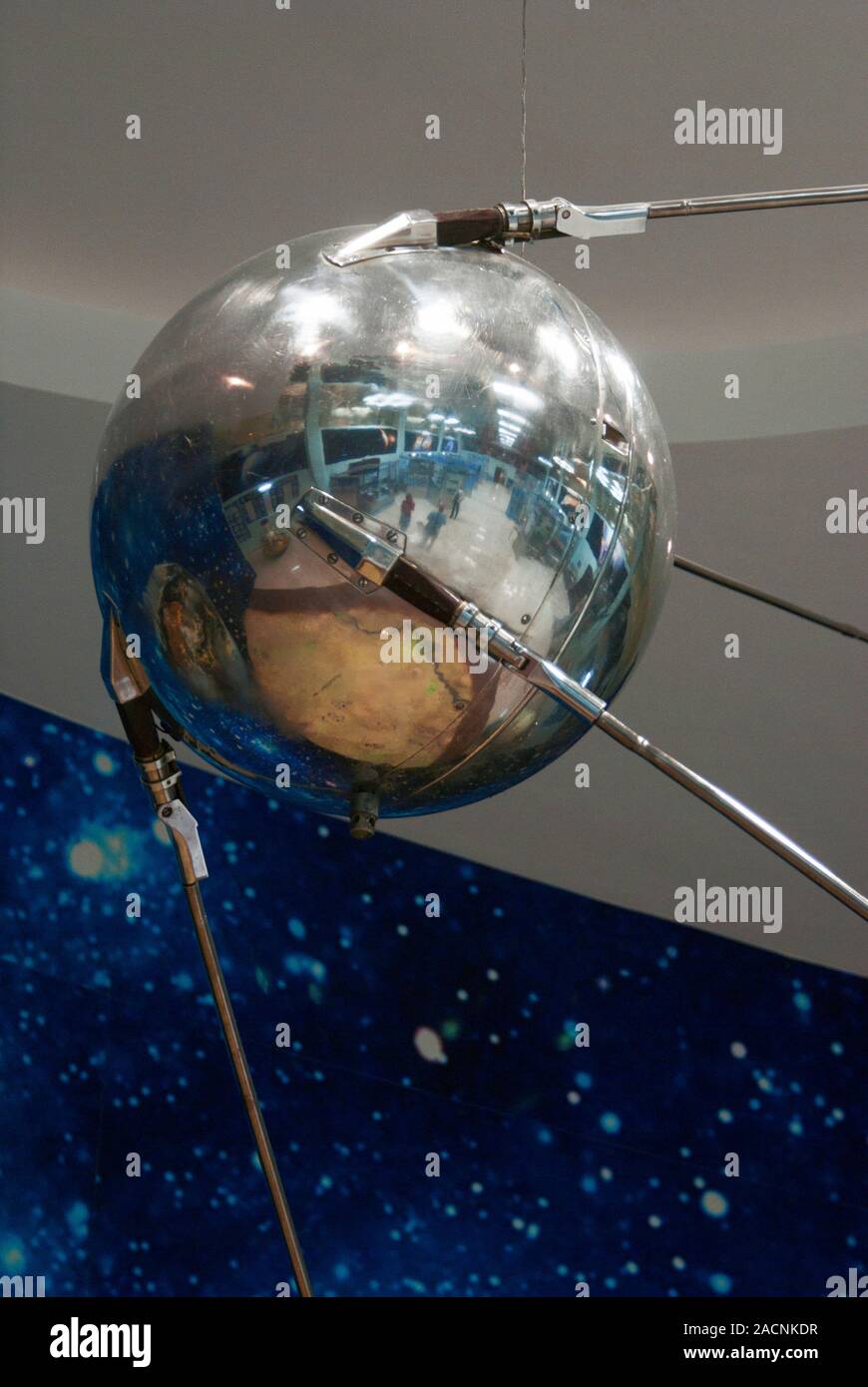 Sputnik model in Baikonur space museum, Kazakhstan Stock Photo - Alamy