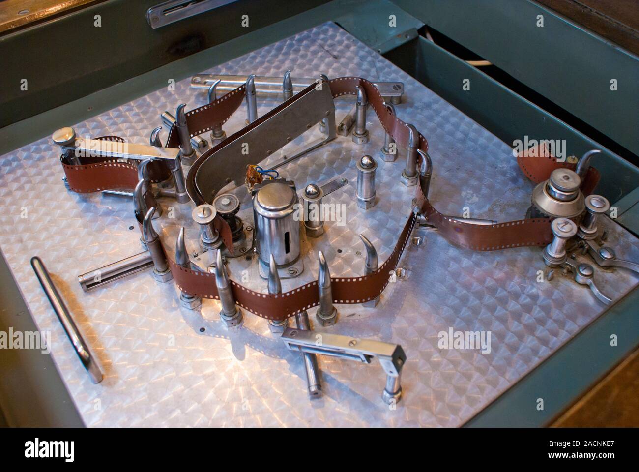 Magnetic tape loop of early Russian computer in Baikonur space museum ...