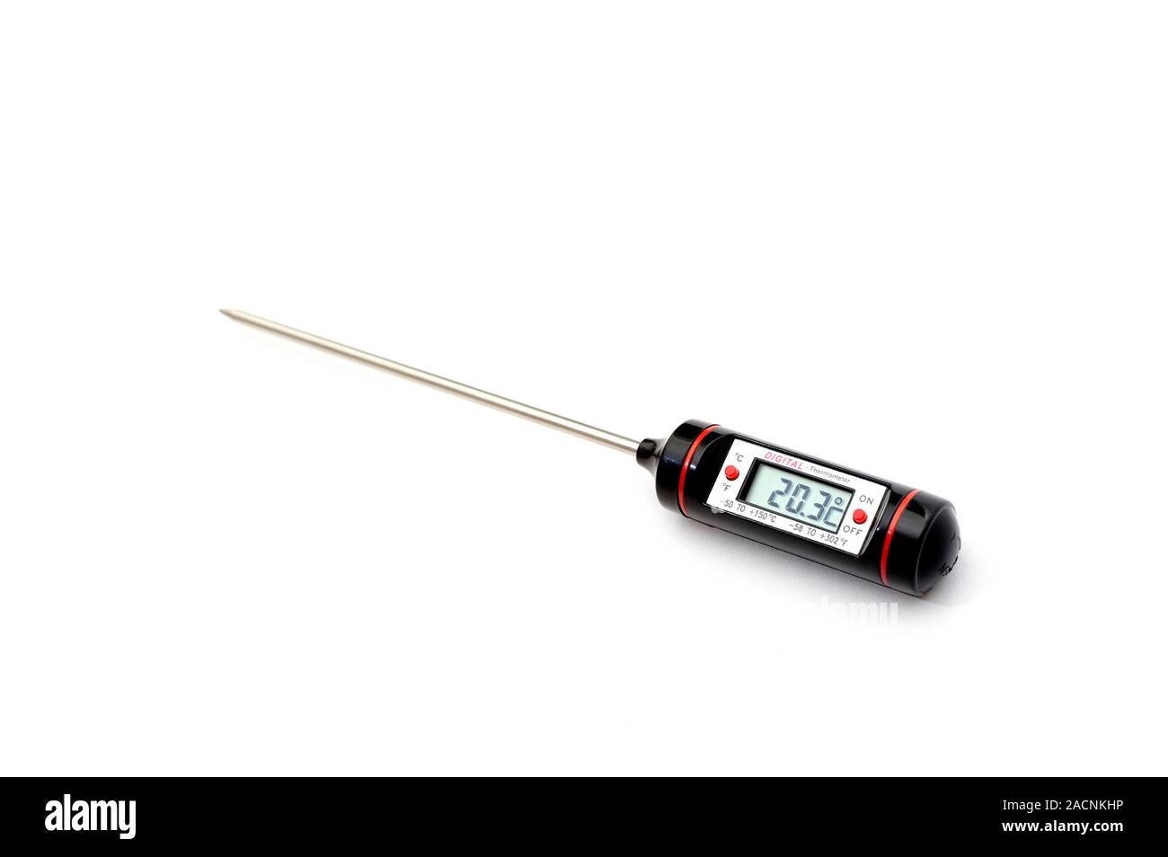 Digital kitchen thermometer Stock Photo - Alamy