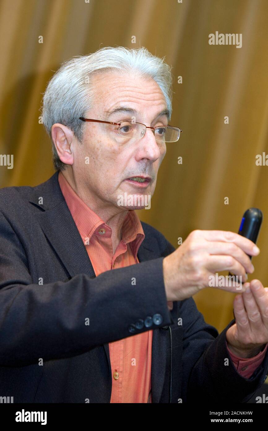 Albert Fert (born 1938). Portrait of the French physicist Albert Fert ...