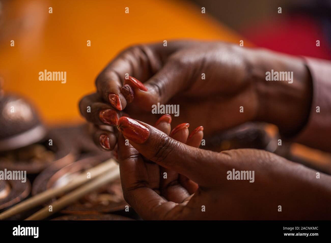 Slender hands graceful hands hi-res stock photography and images - Alamy