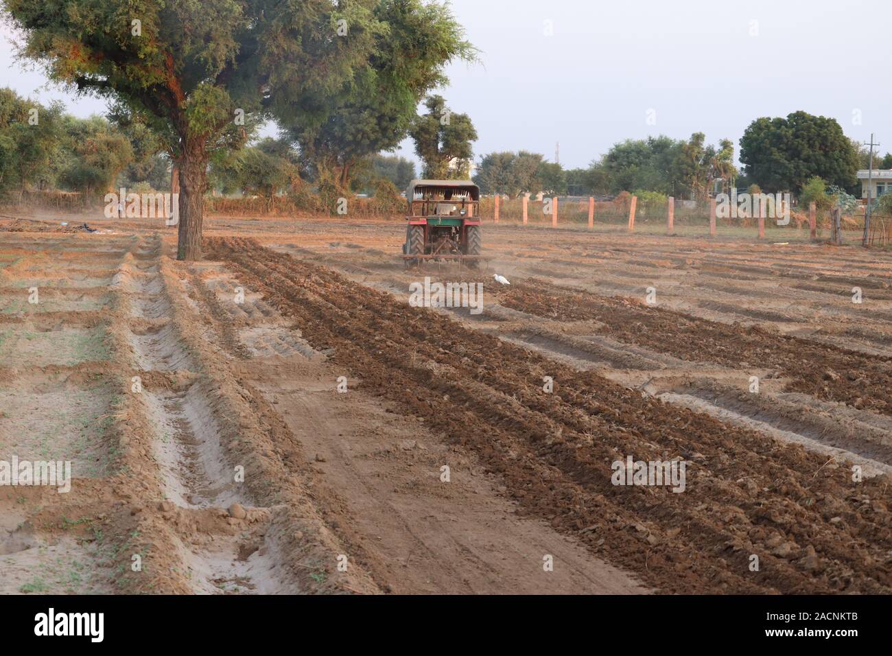Farmer seeding, sowing crops at field. Sowing is the process of ...