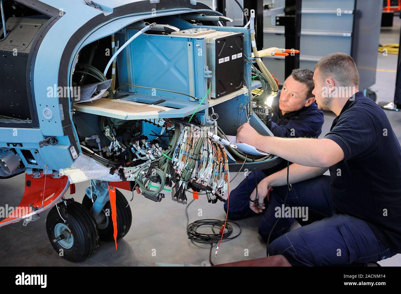 Helicopter manufacturing plant. Eurocopter AS365 Dauphin (Dolphin ...