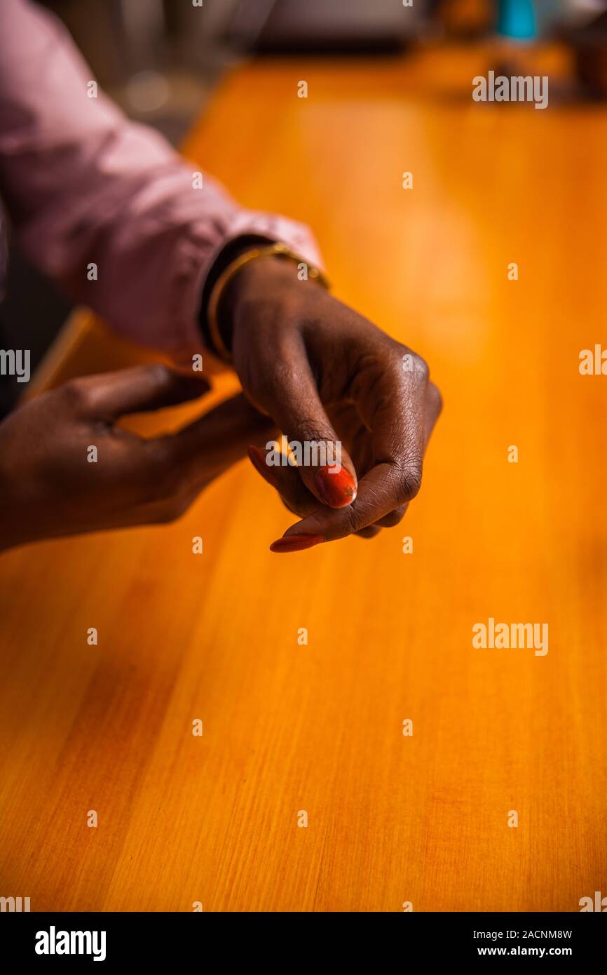 Slender hands graceful hands hi-res stock photography and images - Alamy