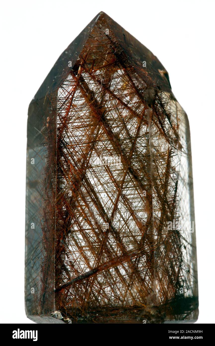 Rutilated quartz. Rutilated quartz, also known as sagenitic quartz ...