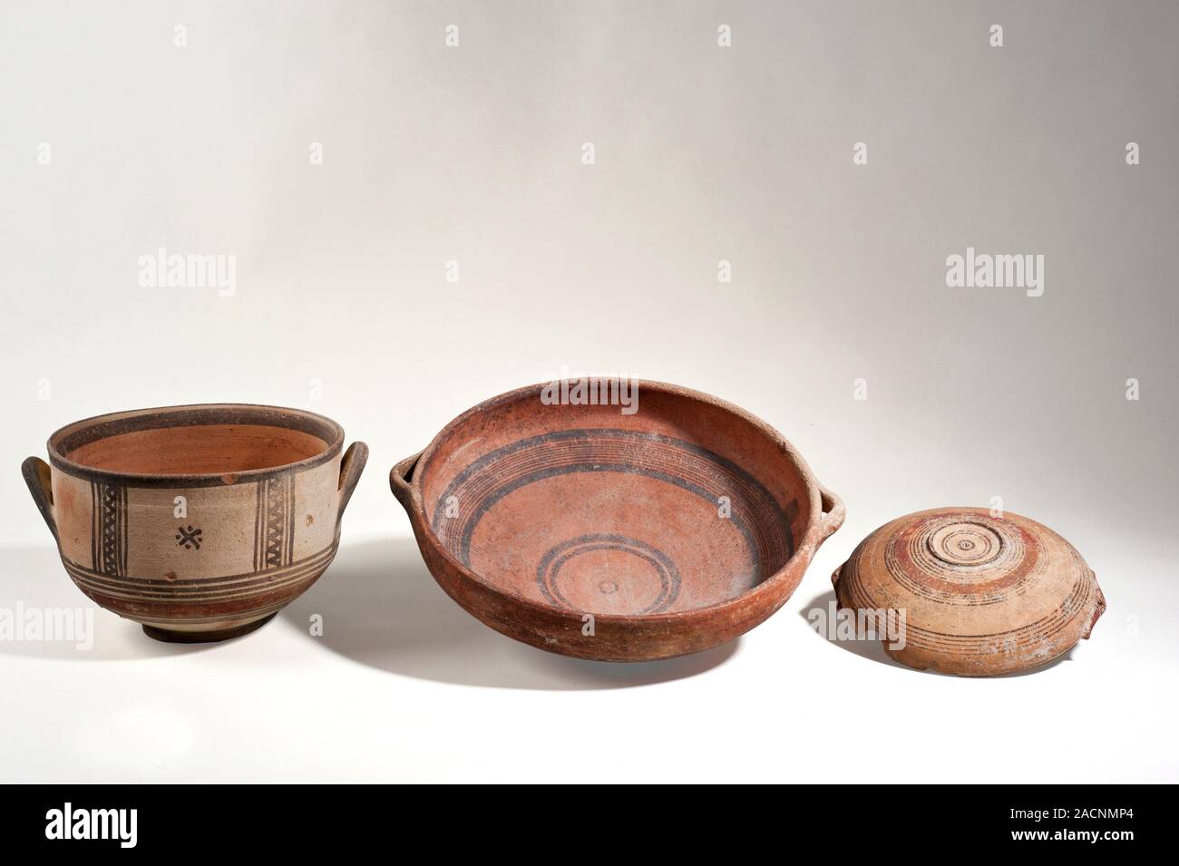 Cypriot terracotta bowls 9-8th century BCE Stock Photo - Alamy