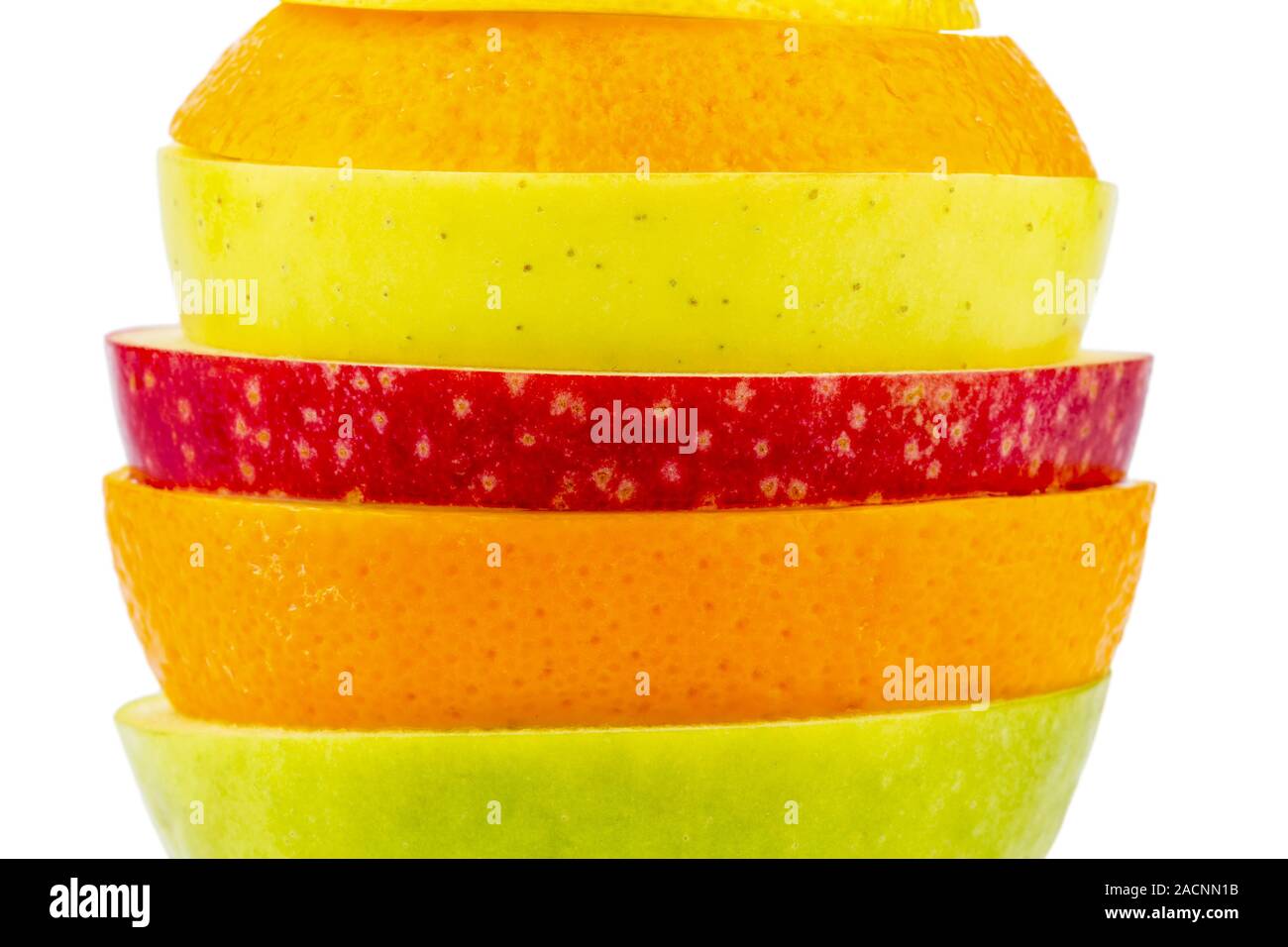 Different slices of fruit Stock Photo - Alamy