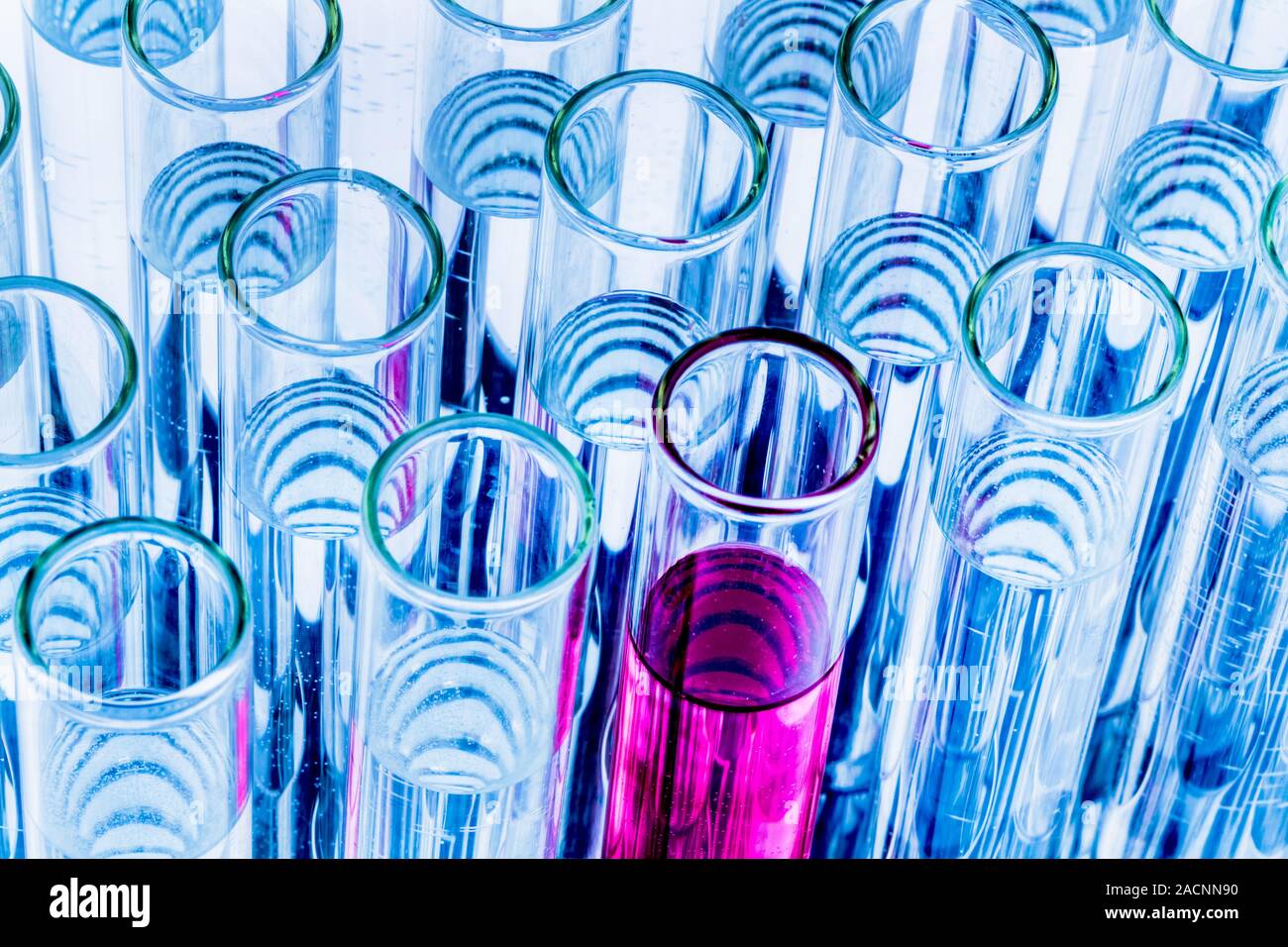 Laboratory glassware for testing in chemistry laboratory Stock Photo ...