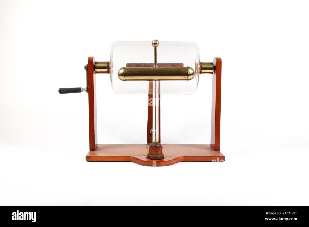 19th Century electrostatic drum machine. Electrostatics is the branch ...