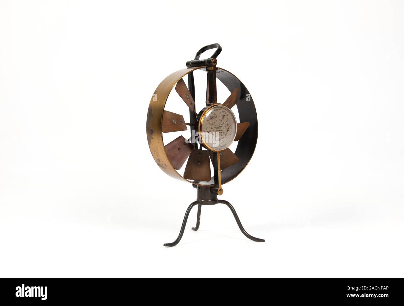 19th Century copper anemometer. Anemometers are devices for measuring ...