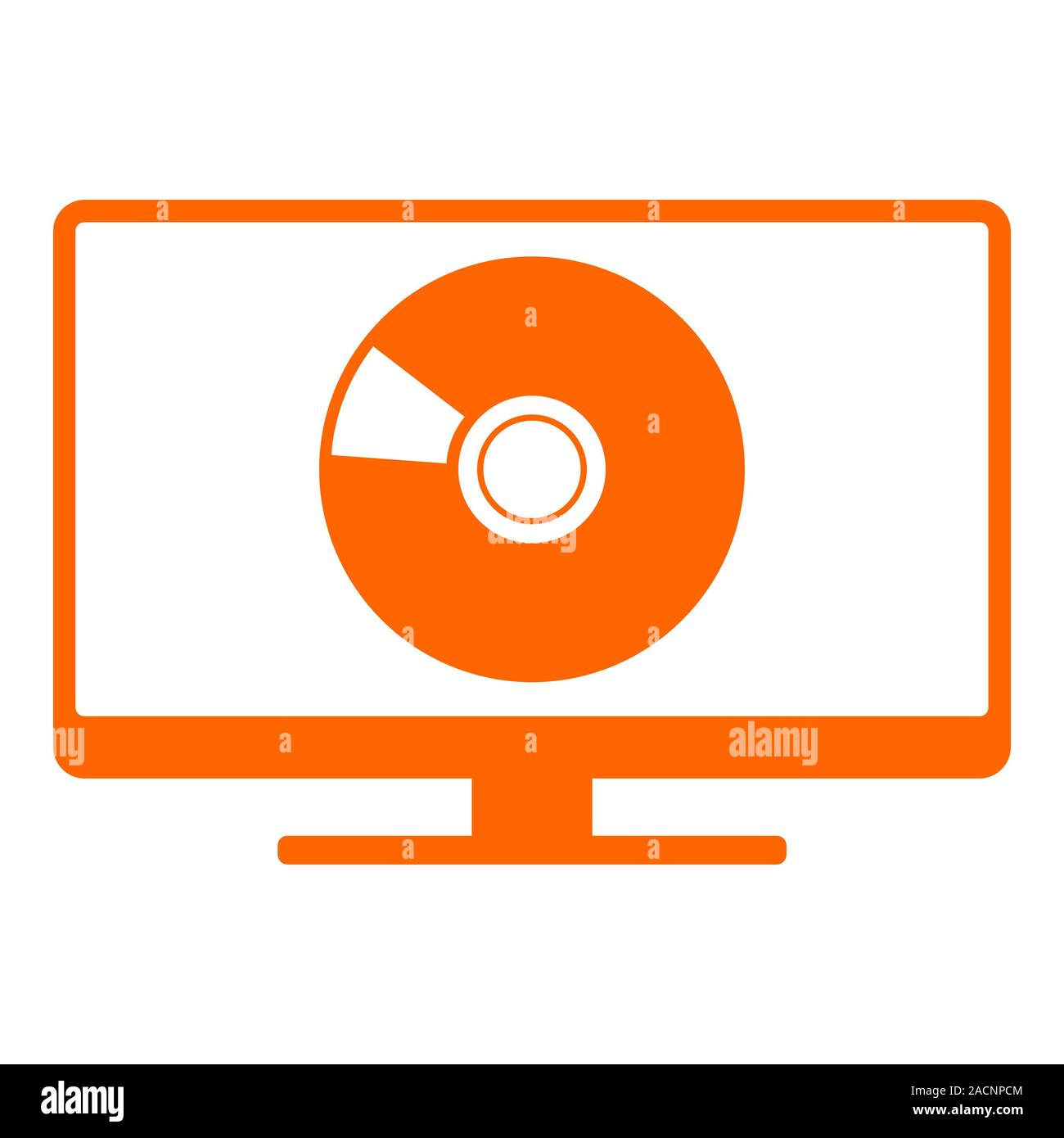 Disc and screen Stock Photo - Alamy