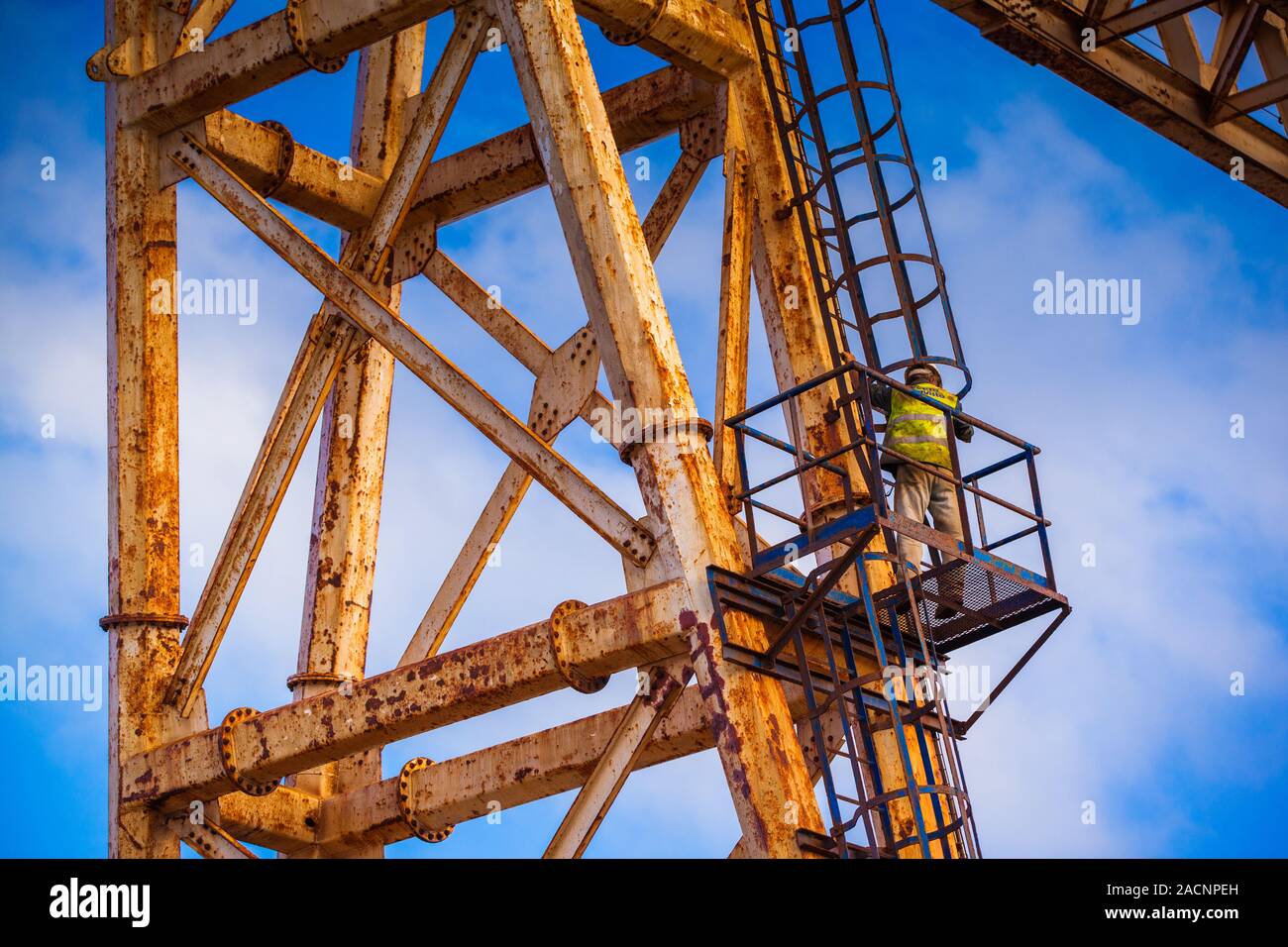 Climbing crane hi-res stock photography and images - Alamy