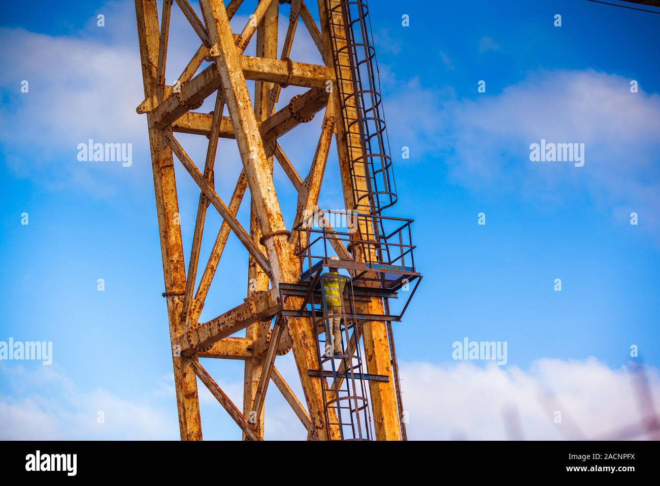 Climbing crane hi-res stock photography and images - Alamy