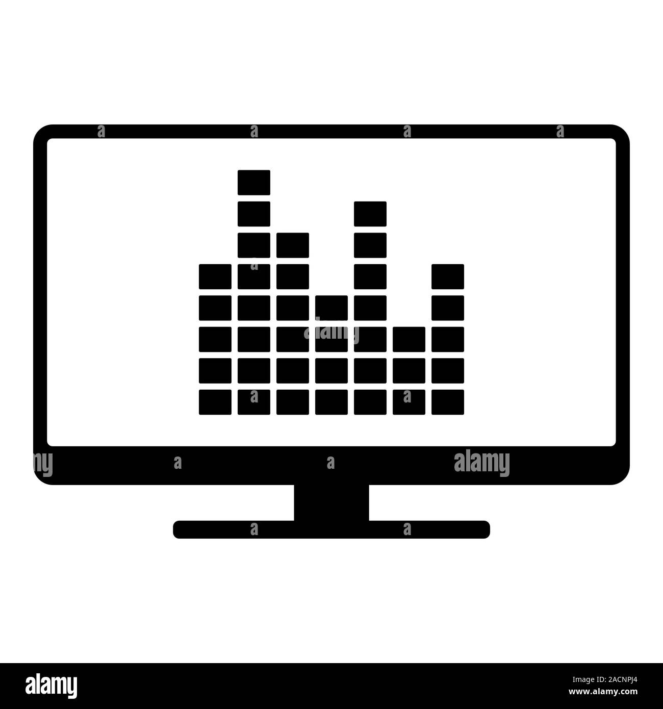 Equalizer and screen Stock Photo - Alamy