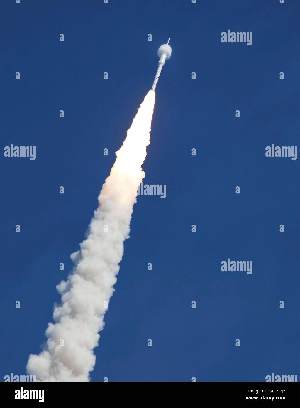 Ares I-X test rocket launch. View of NASA's Ares I-X test rocket being ...