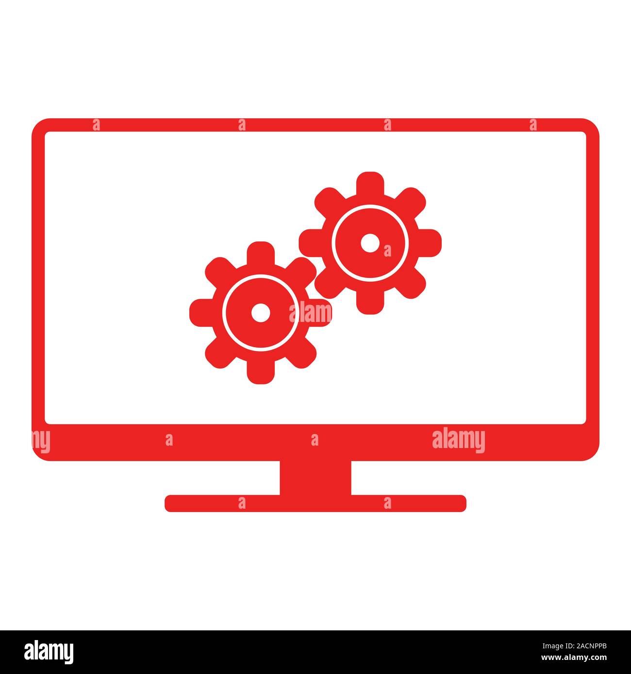 Gears and screen Stock Photo - Alamy