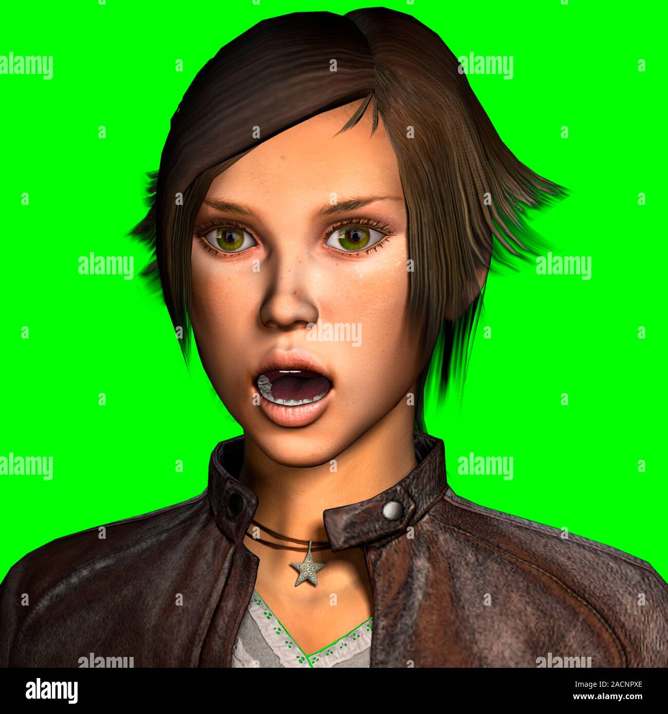 3D virtual avatar construction. 3D computer persona (avatar) in the ...