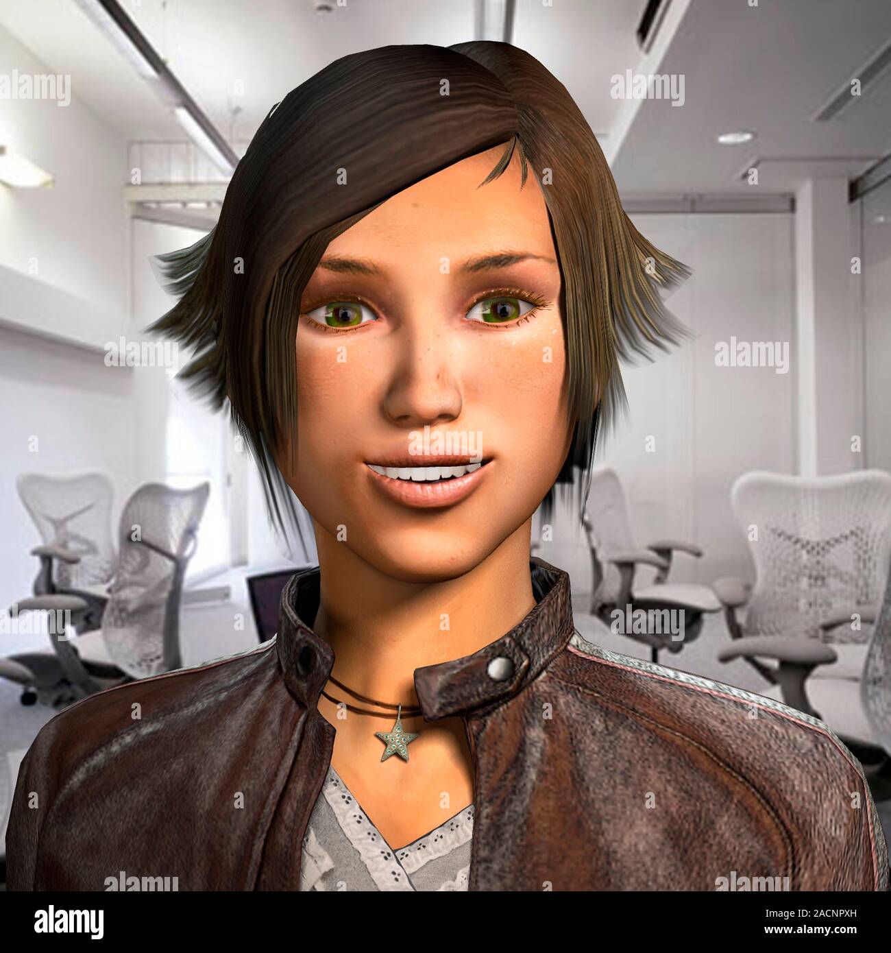 3D virtual avatar construction. 3D computer persona (avatar) in the ...