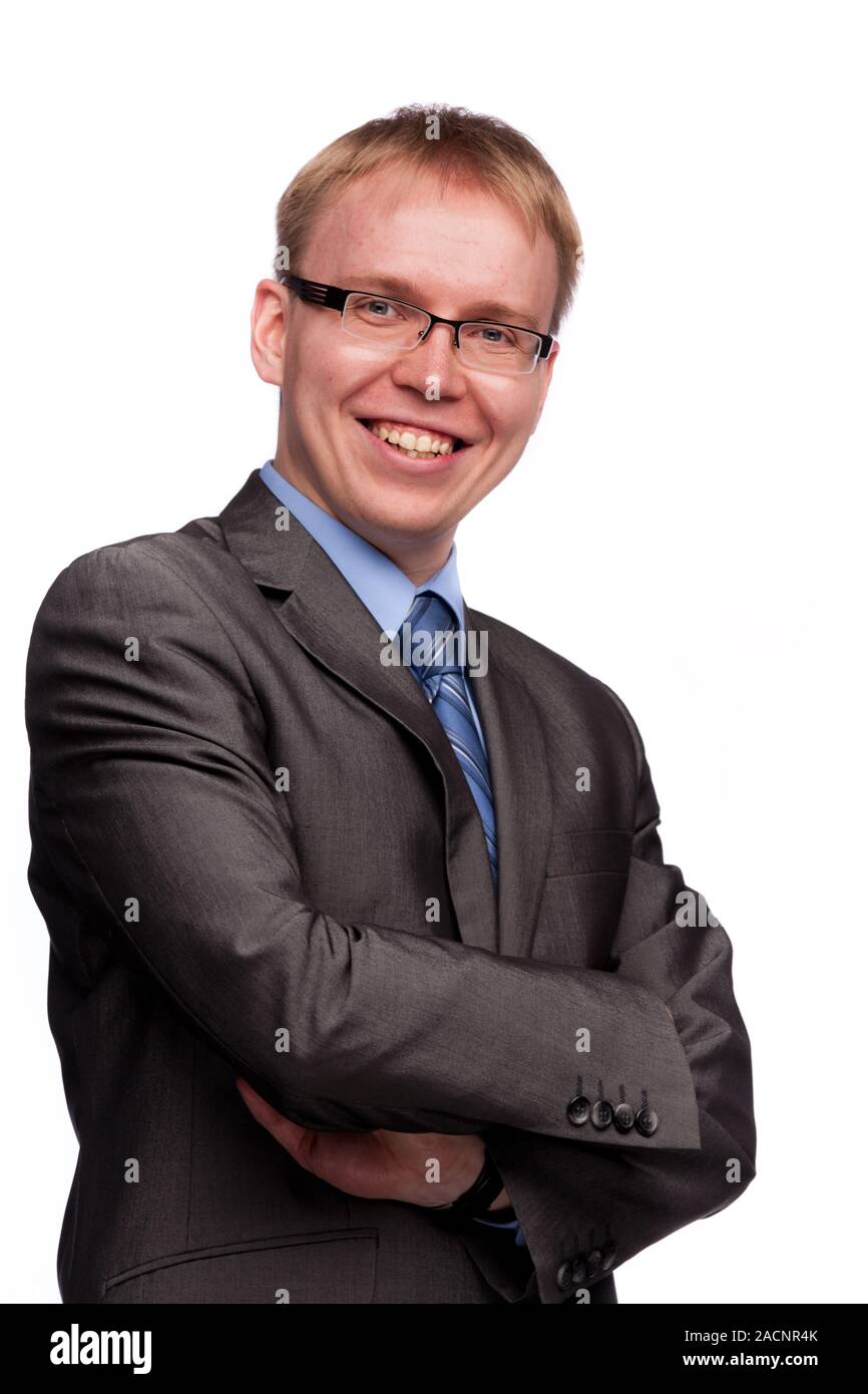 Man businessman in suit glasses hi-res stock photography and images - Alamy
