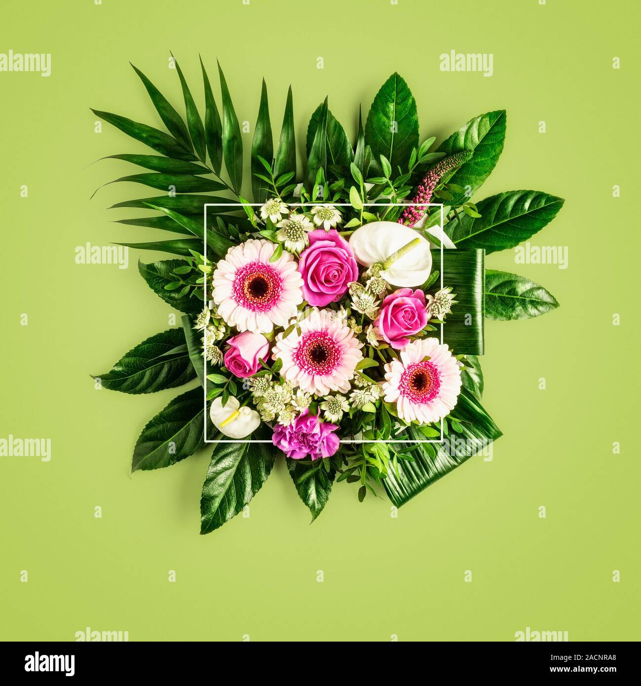 Flower Bouquet Top View