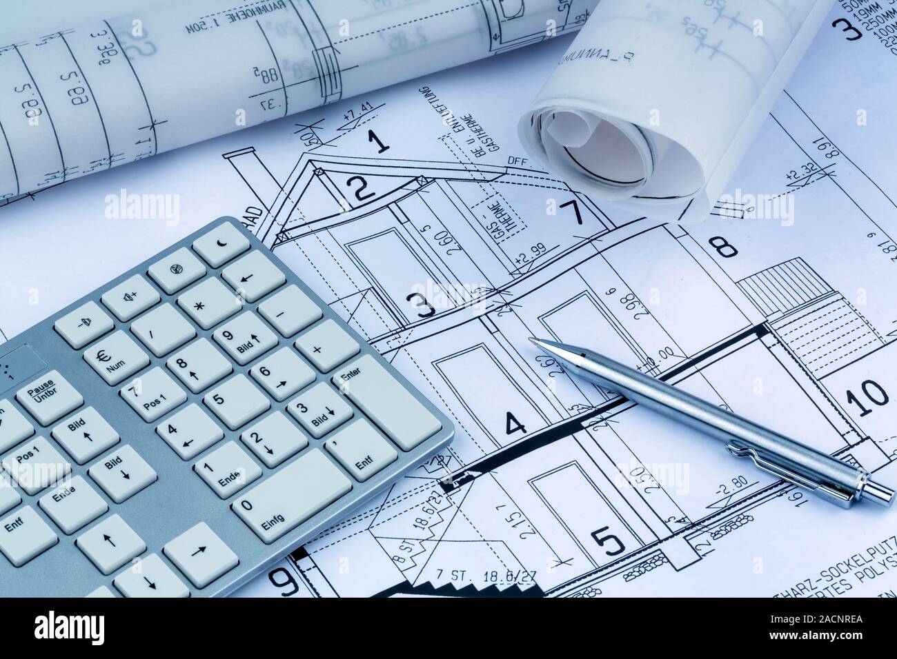 Building plan for a house Stock Photo - Alamy