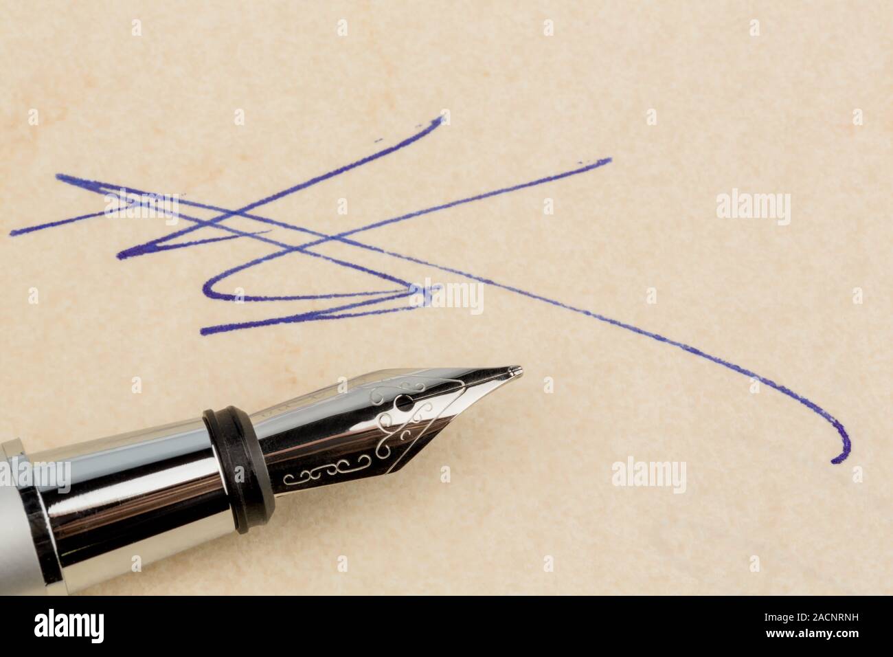 signature on a contract Stock Photo - Alamy