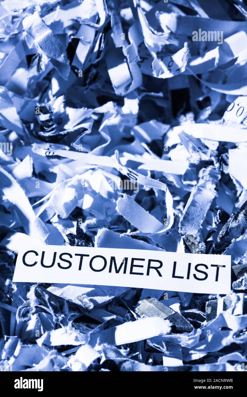 Paper pulp Customer List Stock Photo - Alamy
