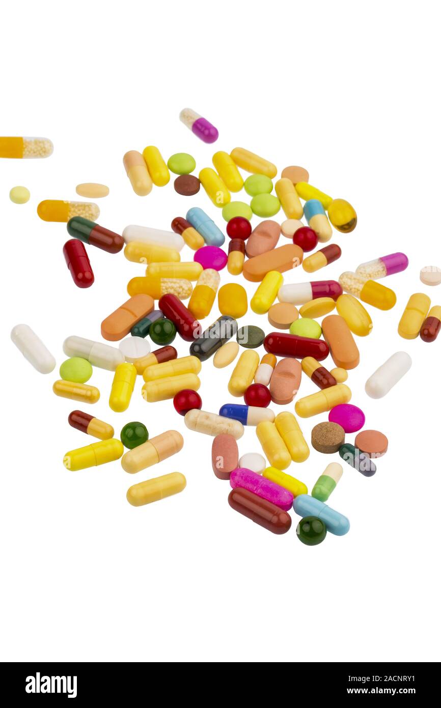 Many colorful tablets Stock Photo - Alamy