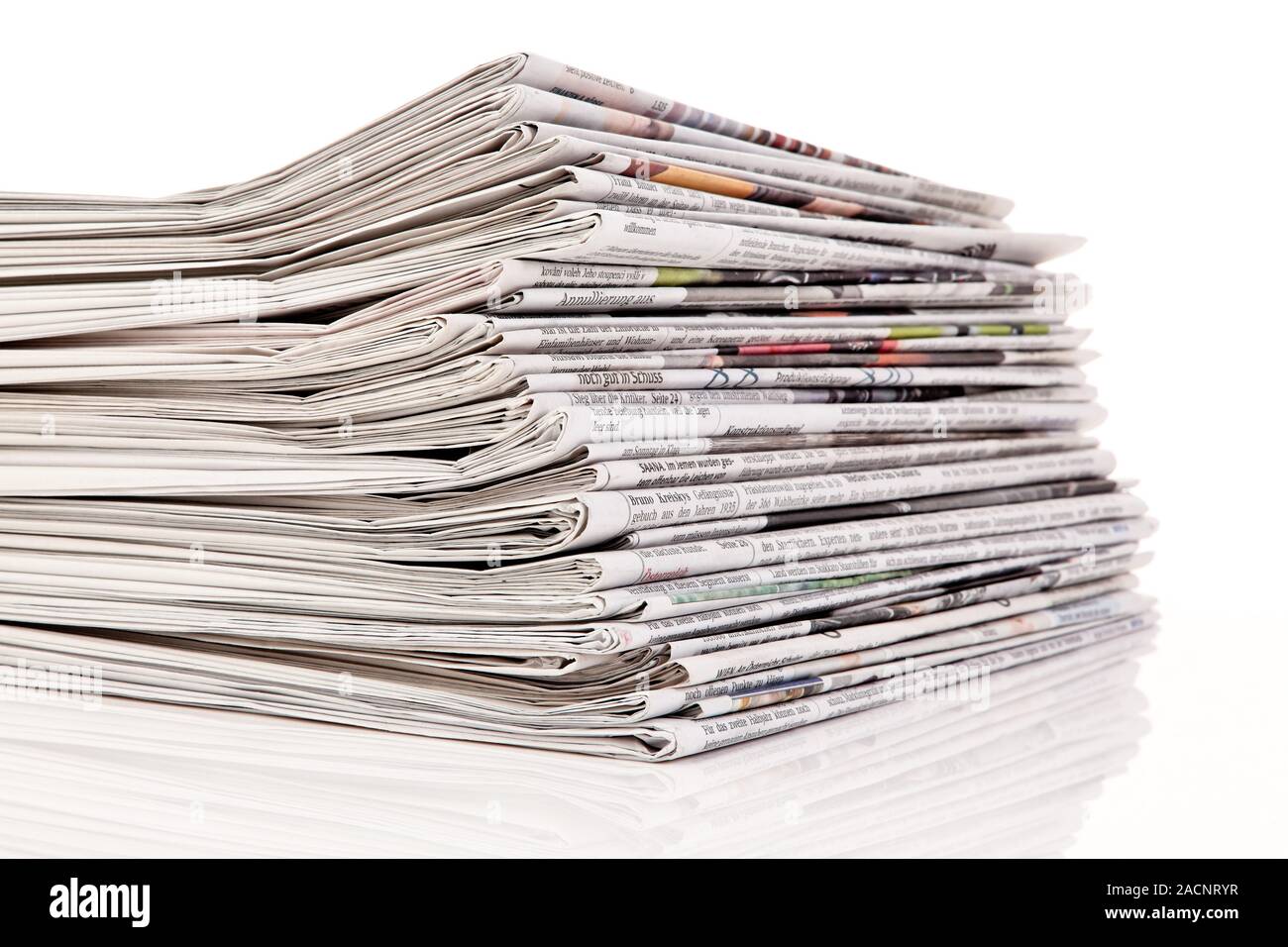 Stacks of old newspapers and magazines Stock Photo - Alamy
