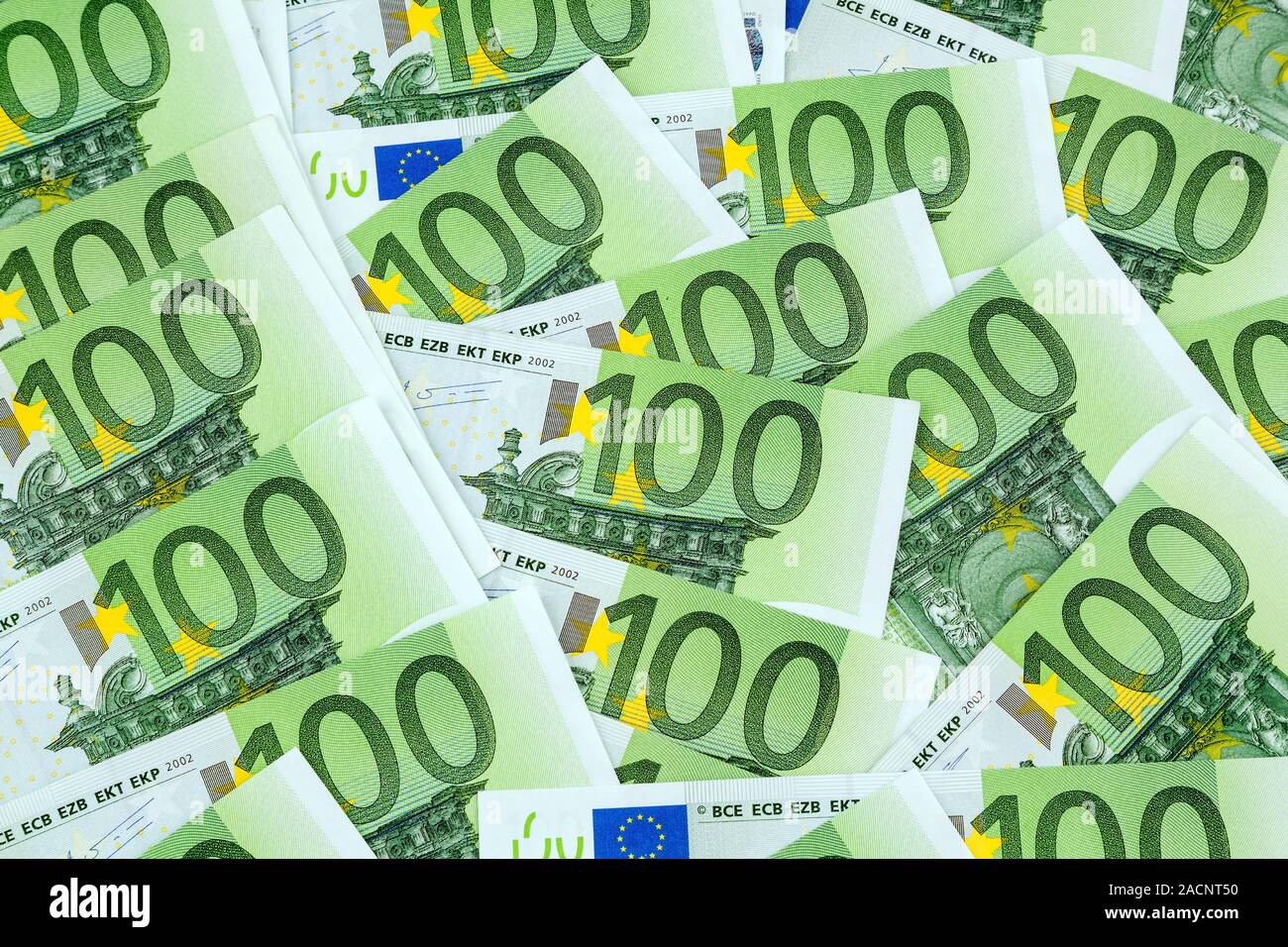 One hundred euro banknotes Stock Photo - Alamy