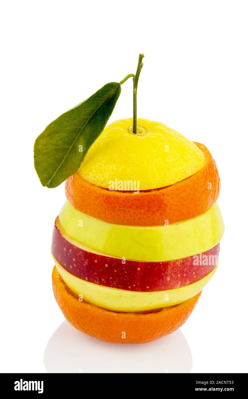 Different slices of fruit Stock Photo - Alamy