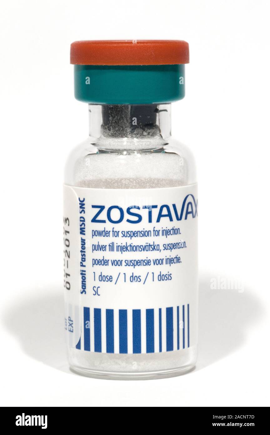 Zostavax anti-shingles vaccine, a vaccine made out of weakened ...