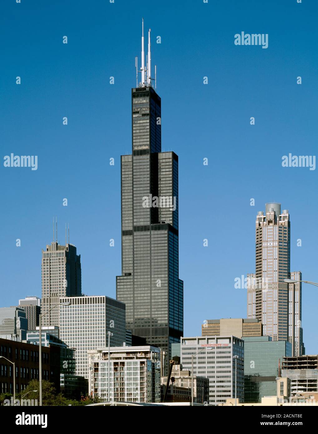 Willis Tower, Chicago, USA. This building was previously known as Sears ...