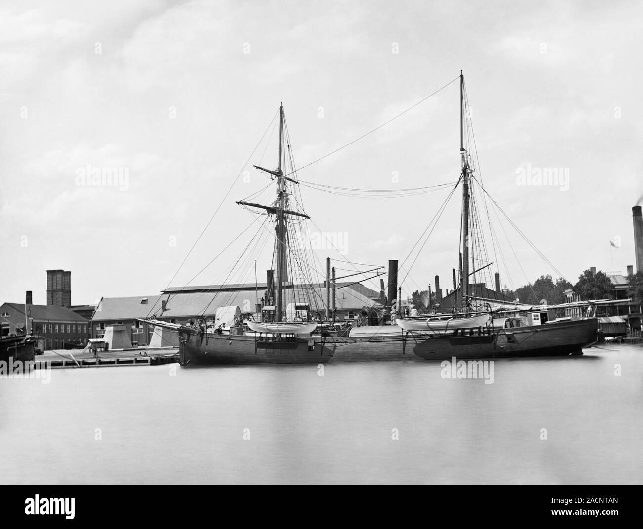 USS Polaris ready for Arctic expedition. This steamship was previously ...