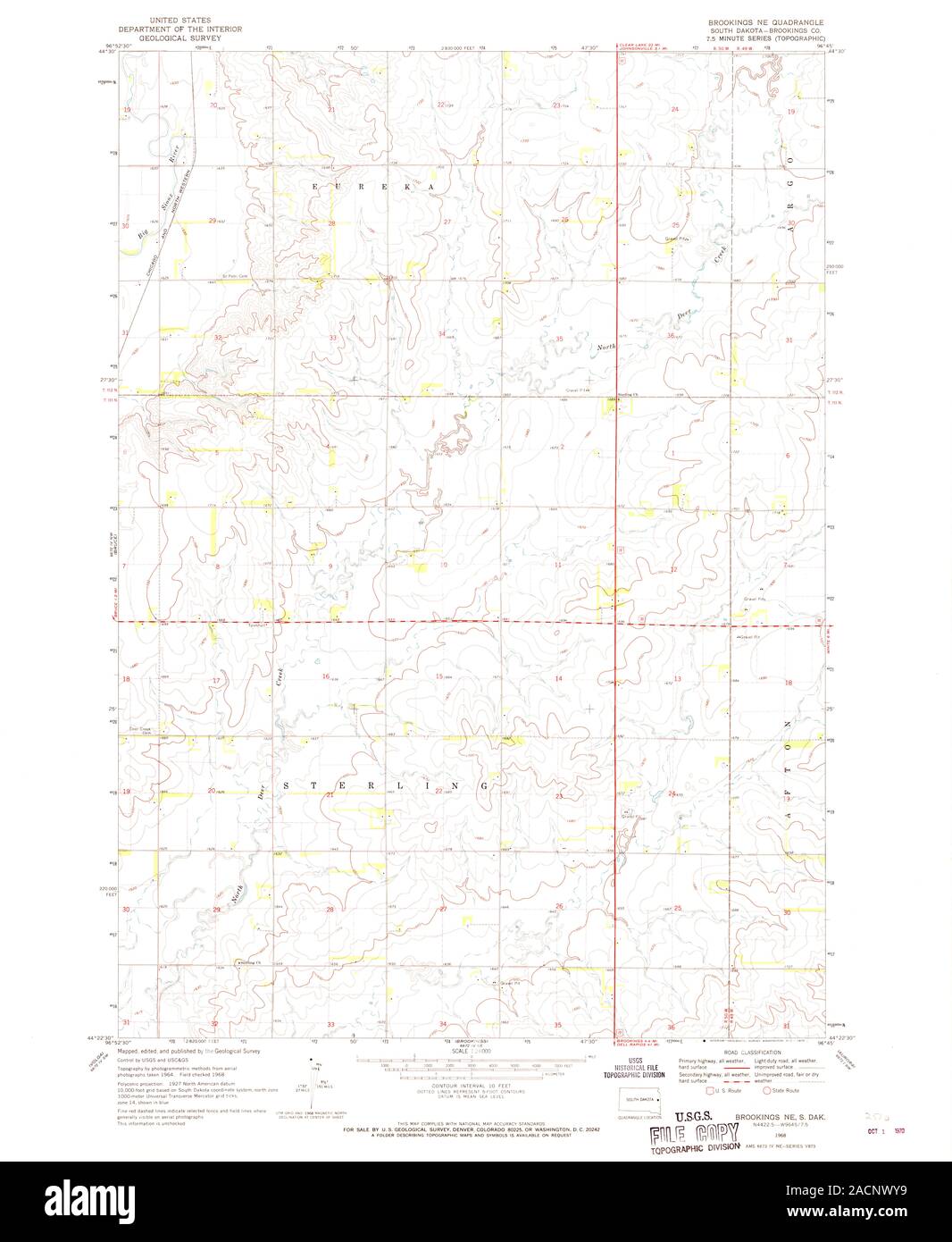 Brookings map hi-res stock photography and images - Alamy