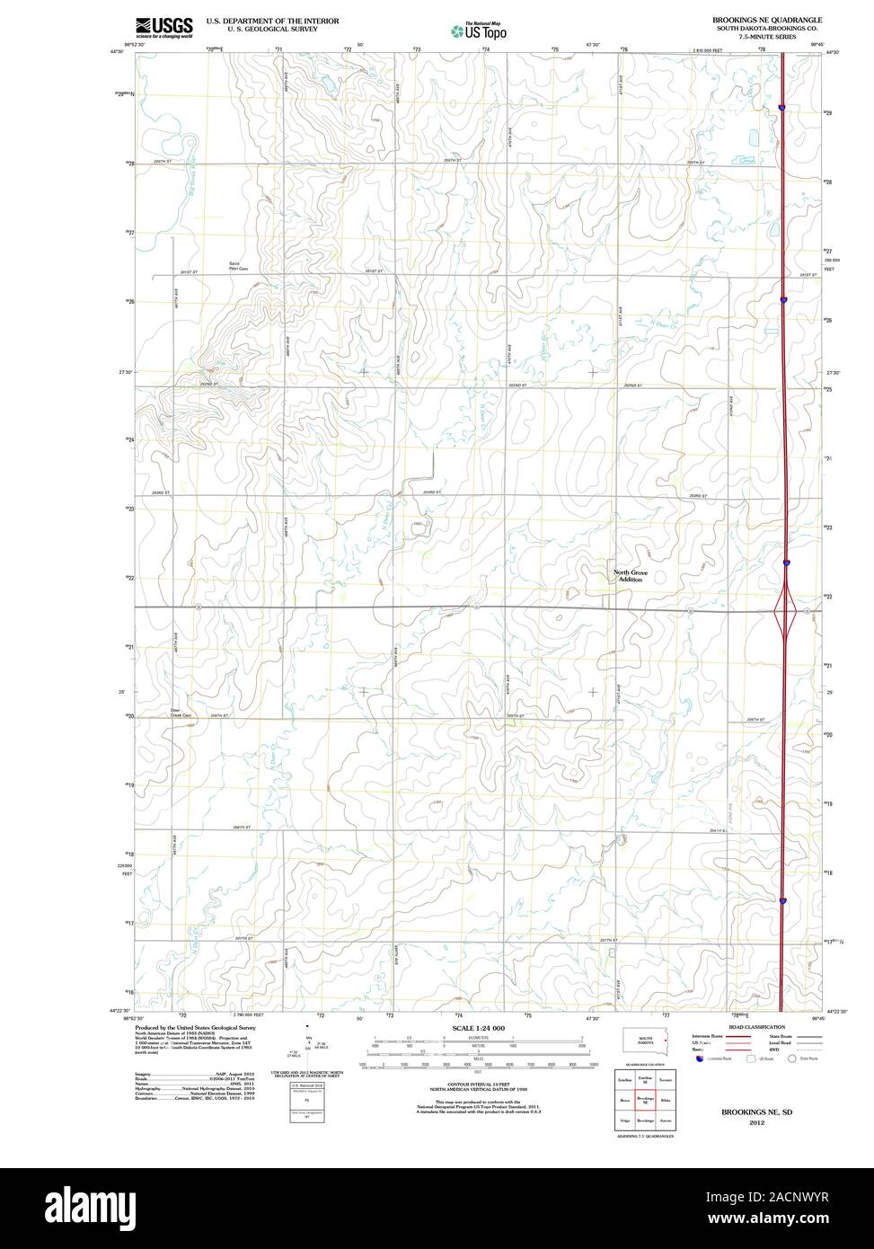 Brookings map hi-res stock photography and images - Alamy