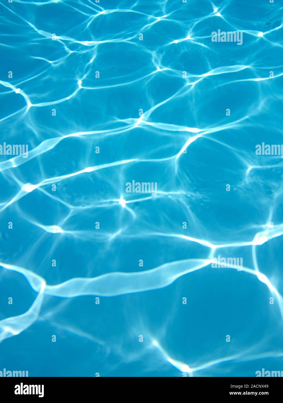 Pure caustic refractions on the bottom of a swimming pool caused by the ...