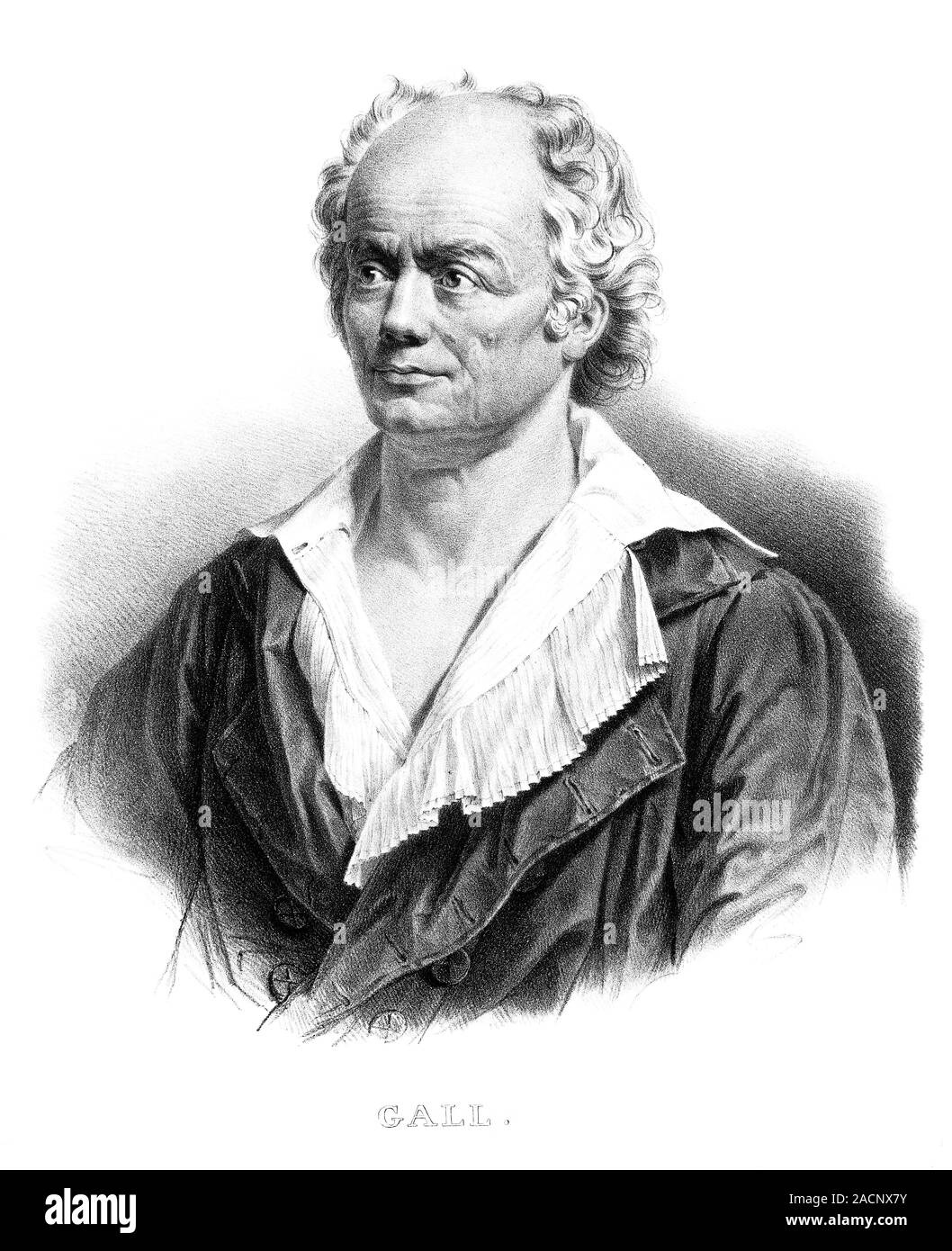 Franz Joseph Gall (1758-1828), German physiologist. Gall believed that ...