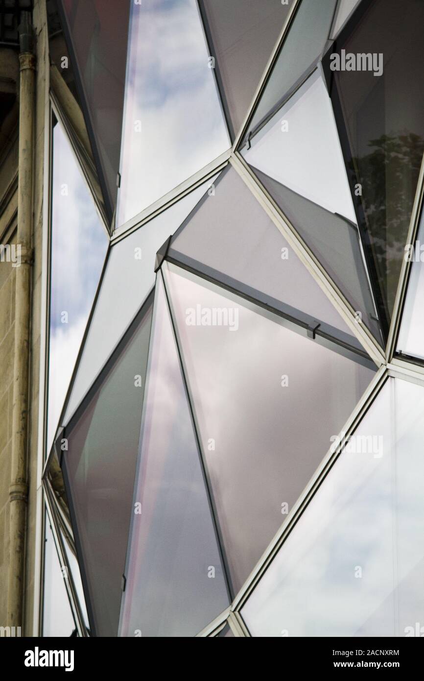 red glass windows Stock Photo - Alamy