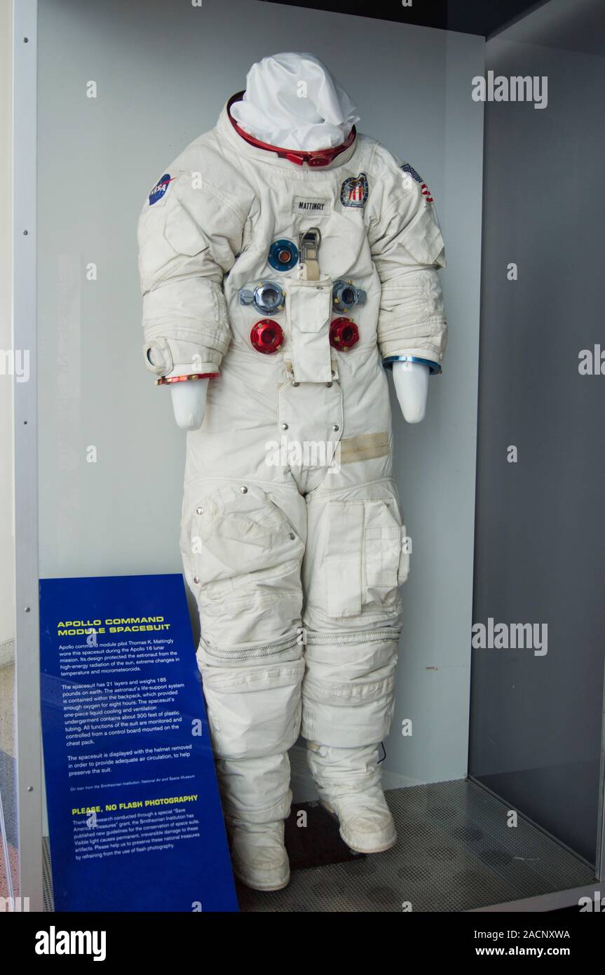 Thomas Mattingly's Apollo spacesuit at California Science Center, Los ...