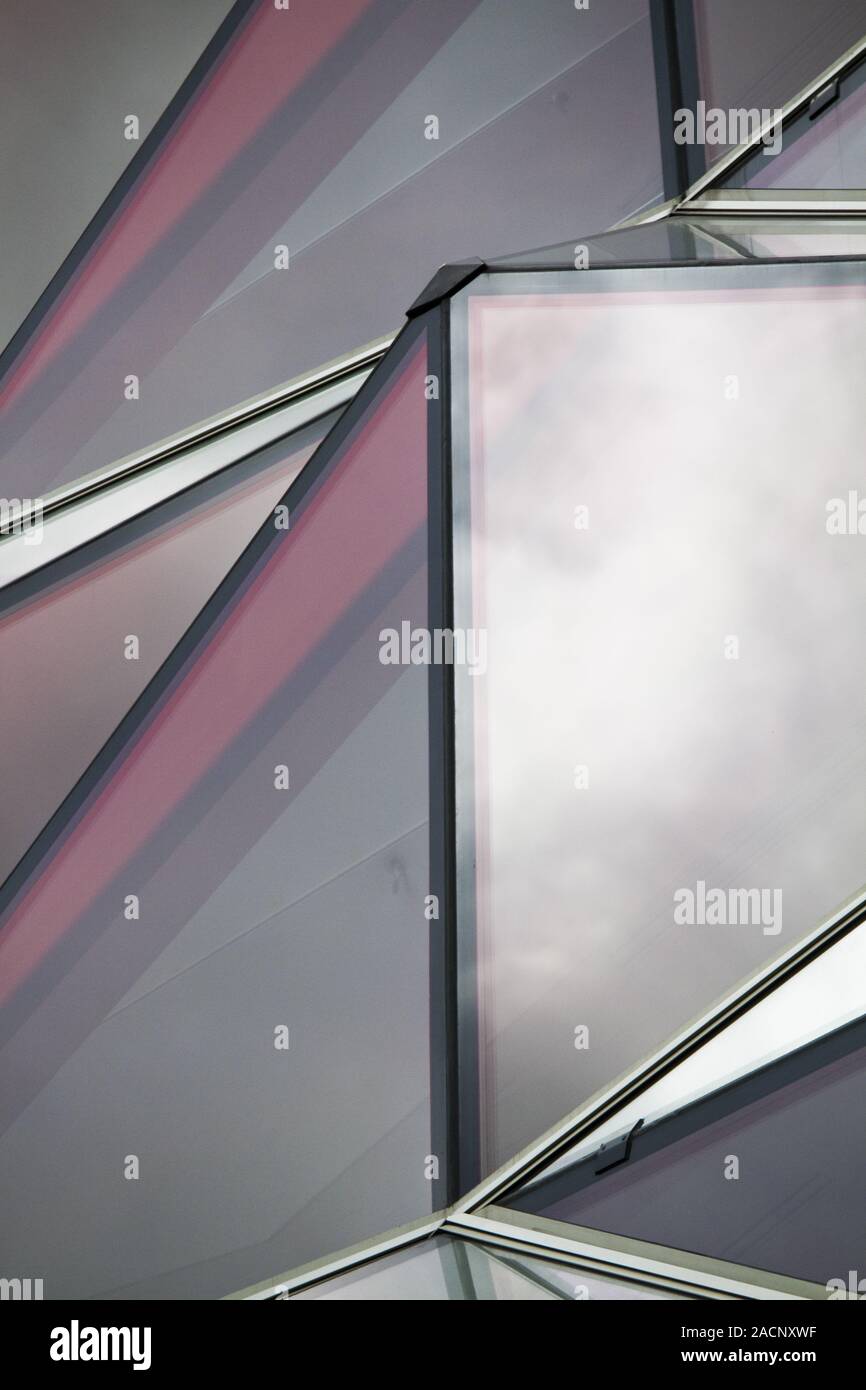 red glass windows Stock Photo - Alamy