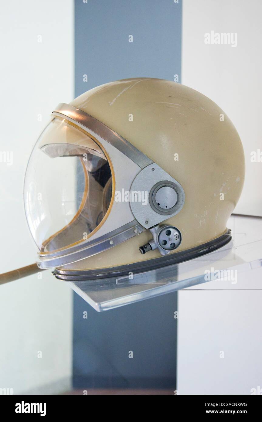 Mercury spacesuit helmet at California Science Center, Los Angeles ...