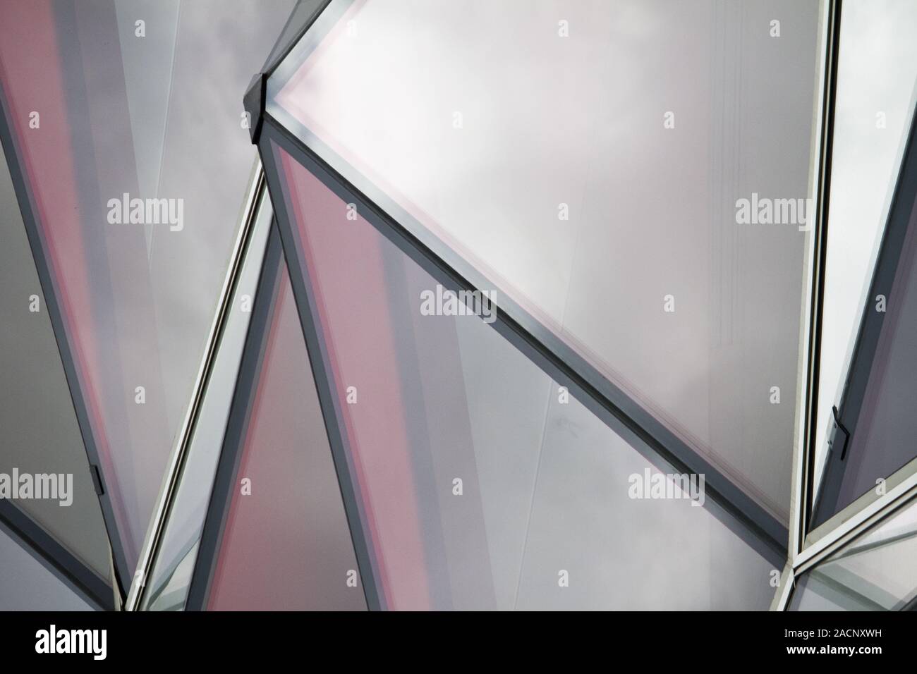 red glass windows Stock Photo - Alamy