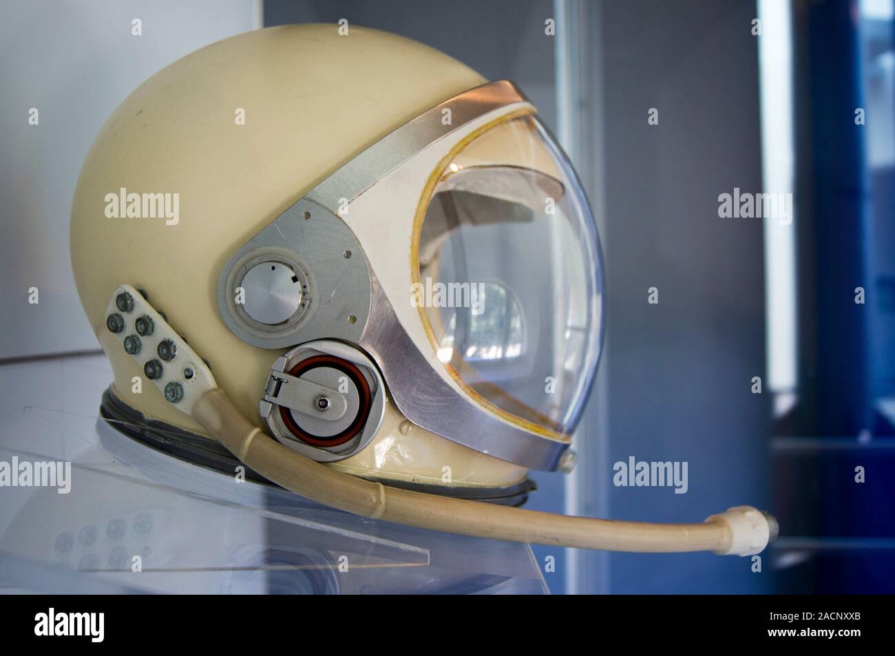 Mercury spacesuit helmet at California Science Center, Los Angeles ...