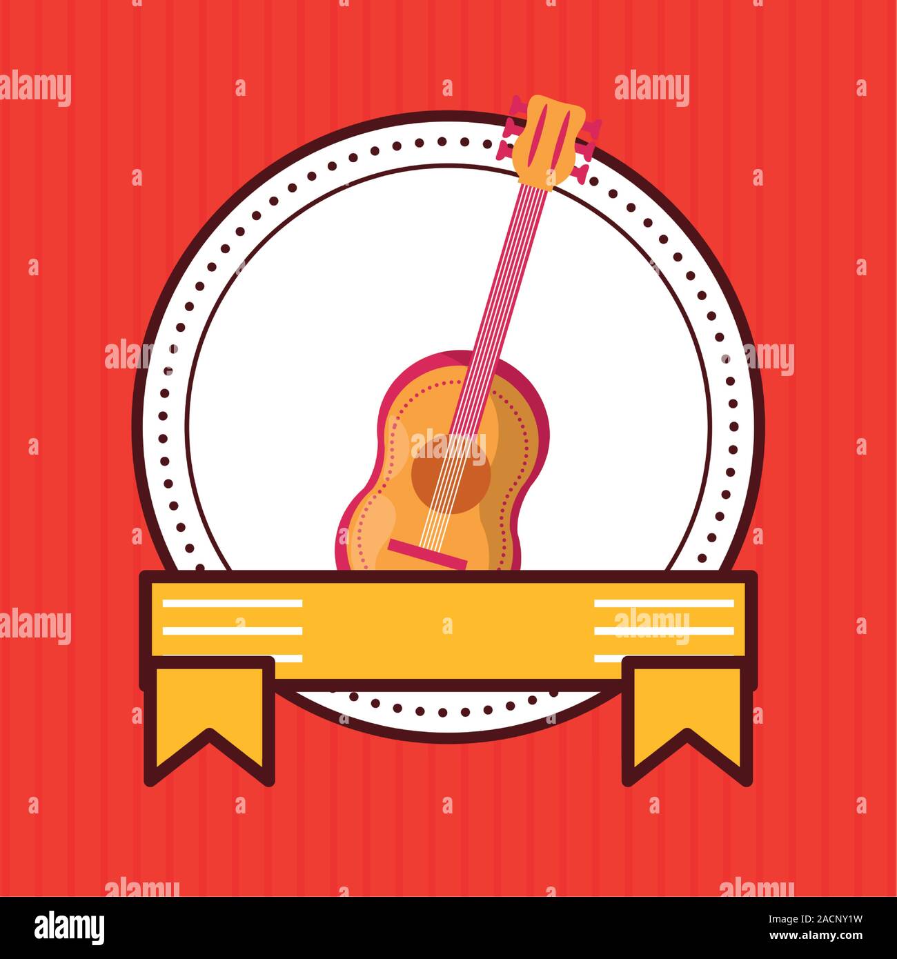 guitar musical instrument seal stamp Stock Vector Image & Art - Alamy