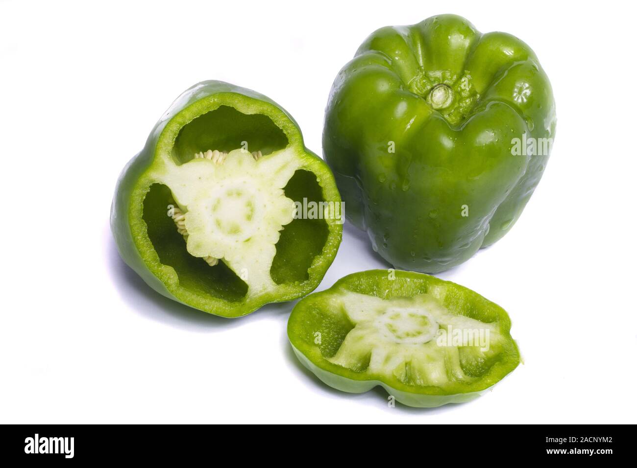 Green bell pepper Stock Photo - Alamy